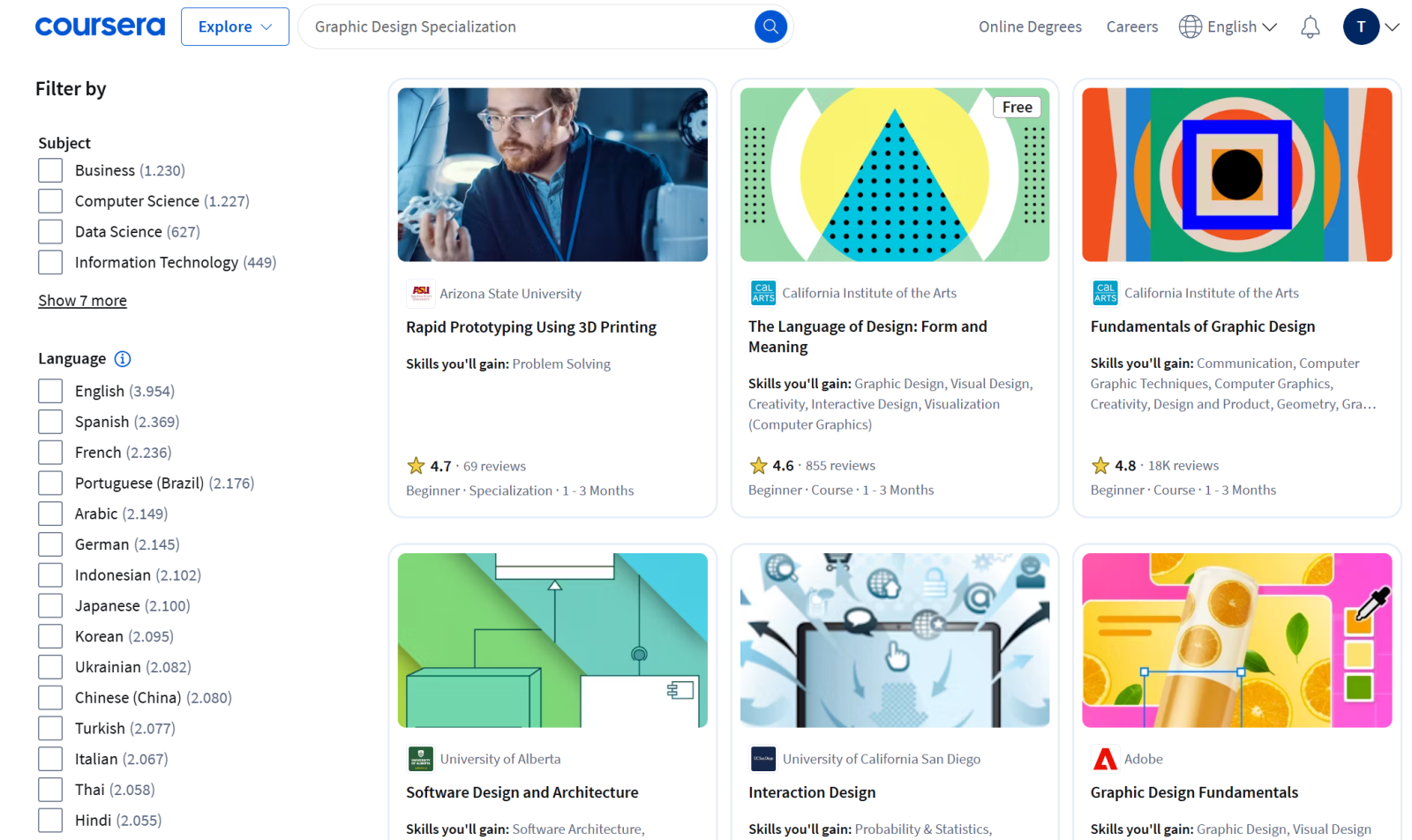 Top 10 Free Designer Courses on Coursera from Basic to Advanced